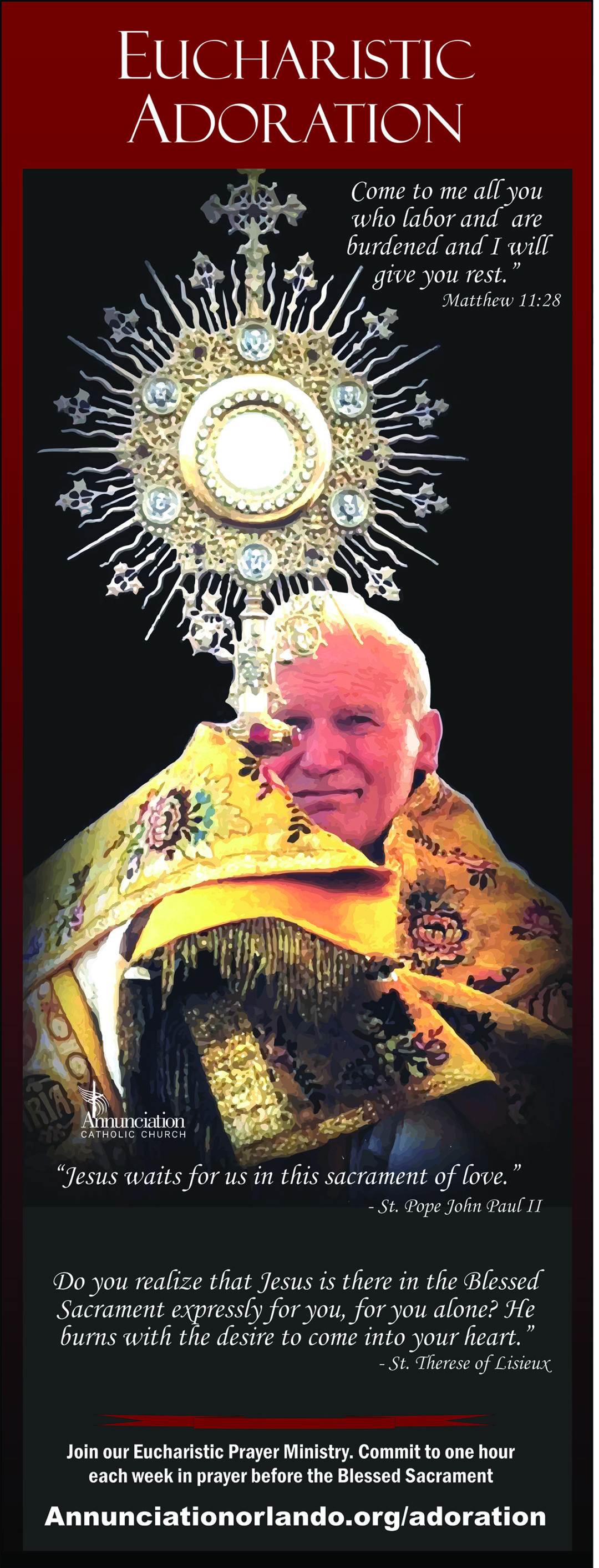 Eucharistic Adoration – Sign-up to be a Weekly Adorer | Annunciation ...