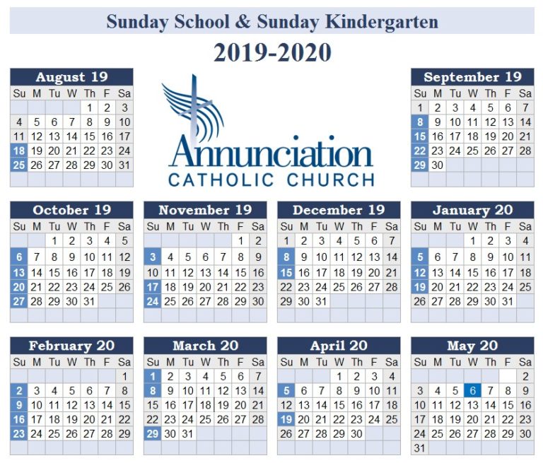 Sunday School (Nursery – Kindergarten) | Annunciation Catholic Church
