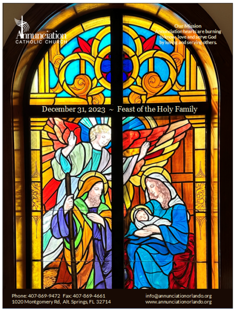 Bulletin December 31 2023 Annunciation Catholic Church